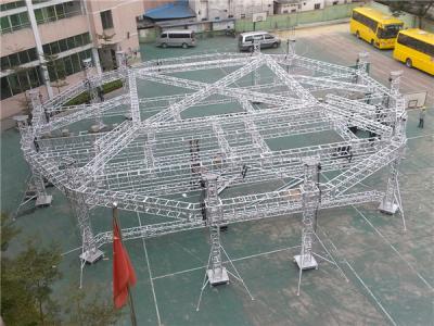 China Aluminum Alloy Square Truss Stage Lighting Truss Systems for sale