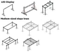 China Aluminum Outdoor Event Truss System Concert Roof Stage Riser Platform Stand Display Truss for sale