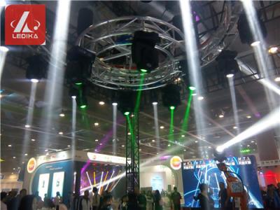 China Rotating Circle Aluminium Trusses Revolving Lamp For Event / Club / Big Show for sale