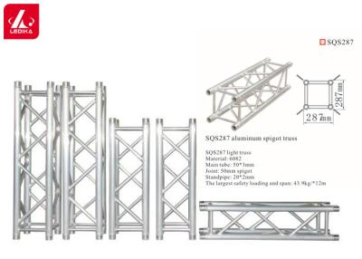 China Lightweight Safety Aluminum Square Truss For Party Performance for sale