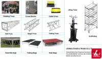 China Silver T6 Aluminum square Truss Stage Roof Box Truss System for sale