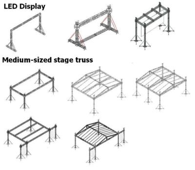 China Medium Size Square Aluminum Truss For Goal Post System for sale