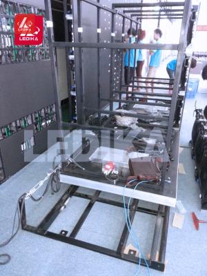 China Black / Silver Aluminum Stage Platform Cuttable Horizontal Removable LED Stage for sale