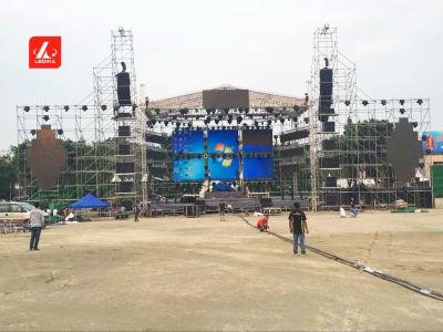 China Steel Performance Layer Truss Speaker Line Array Scaffold Truss For Concert for sale