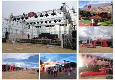 China Outdoor Concert Aluminum Stage Roof Truss 6061-T6 Alloy for sale