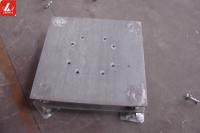 China Removable Stage Truss Systems Lift Steel Base Plate With Wheels / Stationary for sale