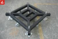 China Removable Stage Truss Systems Lift Steel Base Plate With Wheels / Stationary for sale