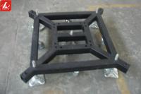 China Removable Stage Truss Systems Lift Steel Base Plate With Wheels / Stationary for sale