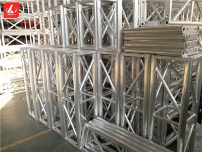 China 6082 Durable Aluminum Square Bolt Truss Outdoor Concert Stage Trussing Silver for sale