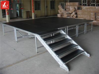 China Sturdy Aluminum Indoor Show Stage Platform Disassemble Stable 0.8 - 1.2m for sale