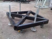 China Truss Basement Stage Truss System Lift Steel Base Plate With Wheels / Outrigger for sale