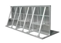 China 30kg Crowd Control Barriers Easy Assemble Concert Pedestrian Silver Barrier for sale