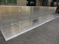 China 30kg Crowd Control Barriers Easy Assemble Concert Pedestrian Silver Barrier for sale