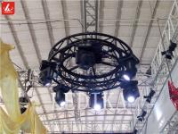 China Circular Lightweight Newly Rotating Aluminium Square Truss Bright Black For Club for sale