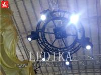 China Circular Lightweight Newly Rotating Aluminium Square Truss Bright Black For Club for sale
