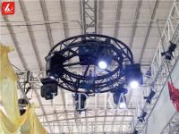 China Circular Lightweight Newly Rotating Aluminium Square Truss Bright Black For Club for sale