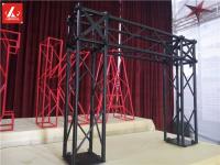 China Creative Alphabet Letter Shape Irregular Shape Aluminum Square Truss Customized Color for sale