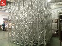 China 390 x 390 Customized Length Aluminum Spigot Truss Shiny Silver Truss System for sale