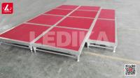 China Motorized Rotating Aluminum Stage Platform Catwalk Adjustable 1220×1220 mm for sale