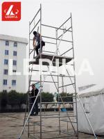 China Mobile Painting Scaffold Tower Plastering Working Bench Event Truss With Wheels for sale