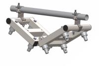 China Truss Accessories For Flexible Truss Book Corner Aluminum Alloy 6061-T6 Truss Angle Hinge Sectio for sale
