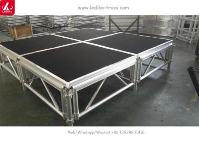 China Quick Assembly Aluminum Stage Platform With Adjustable Height For Space-saving Storage for sale
