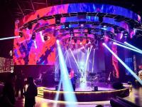 China Professional Aluminum Alloy Circle Lighting Electric Lift Truss For Club for sale