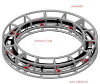 China Moving Rotating Display Stand Turntable 360 Degree Circle Lighting Truss for sale