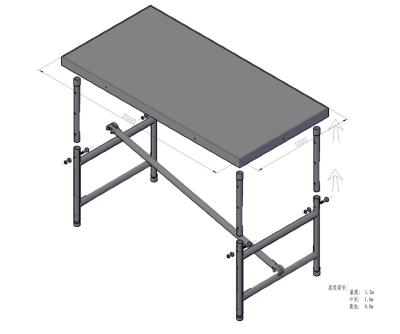 China Adjustable Height Aluminum Stage Platform Durable For Safe Performances for sale