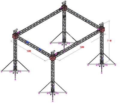 China Strong And Versatile Stage Roof Truss System For Lighting Audio Equipment And More for sale