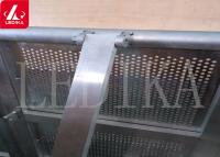 China Square Folding Metal Crowd Control Barrier Fence Barricade System 30 KG Weight for sale