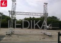 China Portable Aluminum Goal Post Banner Truss Tower System For Hanging Speaker for sale