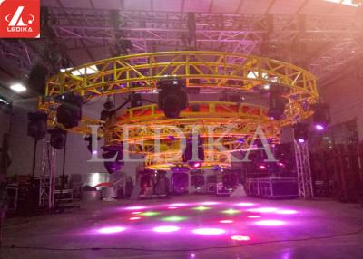 China Rotating Circle Shaped Aluminum Lighting Screw Truss For Club / Background for sale