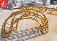 China Rotating Circle Shaped Aluminum Lighting Screw Truss For Club / Background for sale