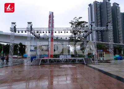 China Aluminum Square Layher Truss Components With Folding Stage Truss for sale
