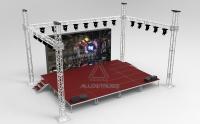 China Aluminum Stage Roof Truss System For Lighting And Audio Equipment Support for sale