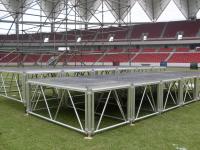 China Adjustable Height Aluminum Stage Platform Assemble Stage For Events for sale