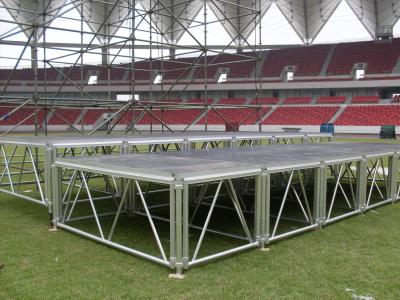 China Adjustable Height Aluminum Stage Platform Assemble Stage For Events for sale