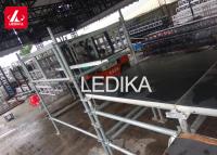 China Portative Aluminum Adjustable Stage Platform Show Folding Stage 18mm Black for sale