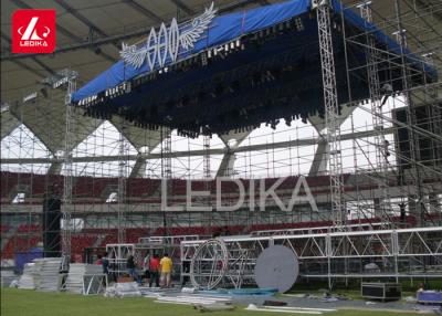 China Galvanized Steel Line Array Self - Locking Layer Truss For Outdoor Concert for sale