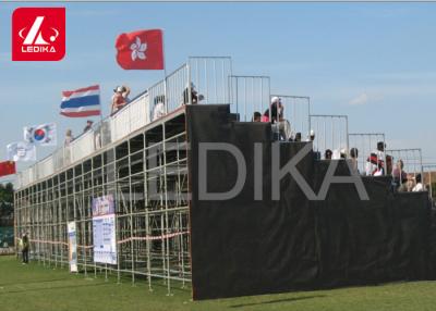 China Latest OEM Floor Mounted Stadium Folding Grandstand Layher Seating Bleachers for sale