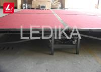 China Folding Mobile Aluminum Stage Platform With Stairs / Portable Stage Rental for sale