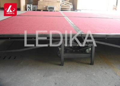 China Folding Mobile Aluminum Stage Platform With Stairs / Portable Stage Rental for sale