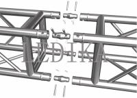 China 6061-T6 Aluminum Truss System For Lighting Audio Equipment Lighting Truss Spigot Truss for sale