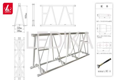 China Equipment 520mm*760mm Folding Aluminum Spigot Truss For Lighting Show for sale