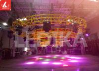 China Exhibition Booths Aluminum Lighting Truss Silver / Black With Three Sides Corner for sale