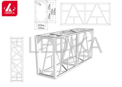 China 2019 High Performing New Born Square Aluminum Bolt Screw Truss for sale
