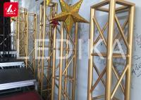 China 6082 Aluminum Square Truss , Light Stage Backdrop Arch Roof  Truss Frame System for sale