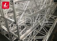 China Light Weight Aluminum Square Truss / Concert Truss System 30 * 2mm Brace Pipe for sale