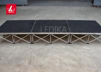 China Dragnet Stage Aluminum Stage Platform 0.2 - 0.8 Height Efficiency Folding Stage for sale